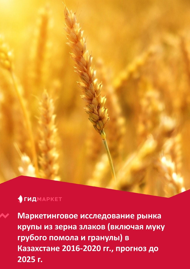 Маркетинговое исследование рынка крупы из зерна злаков (включая муку ...